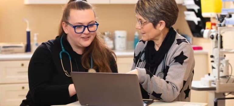 Guiding the next generation of doctors: Dr. Michelle Dow helping her ...